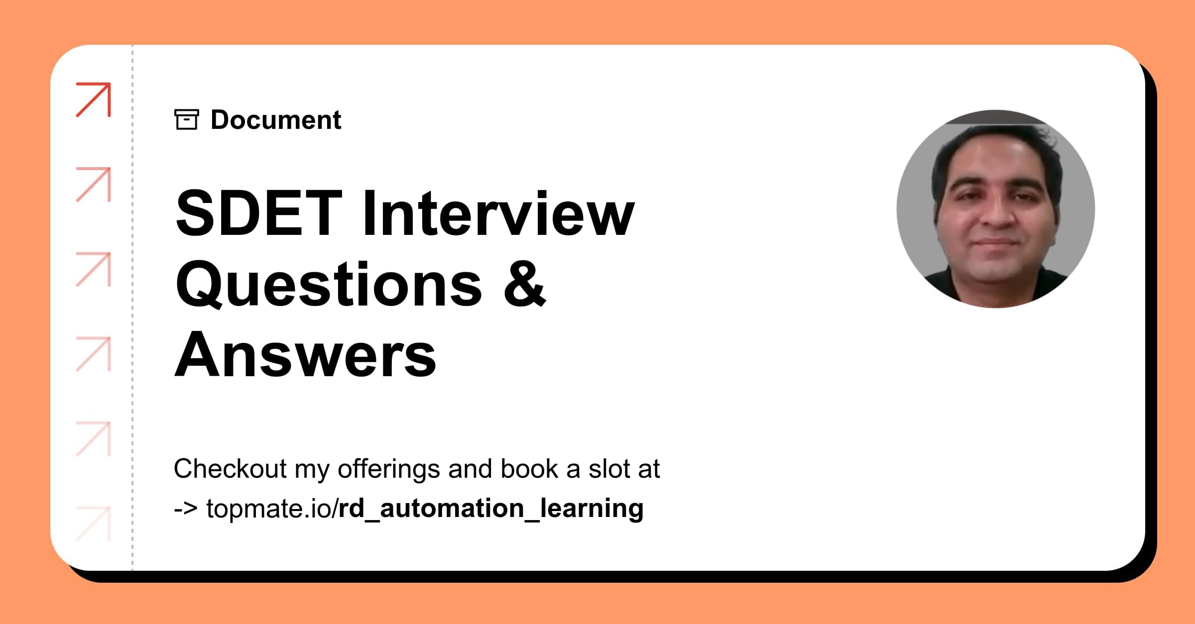 SDET Interview Questions & Answers with RD Automation Learning